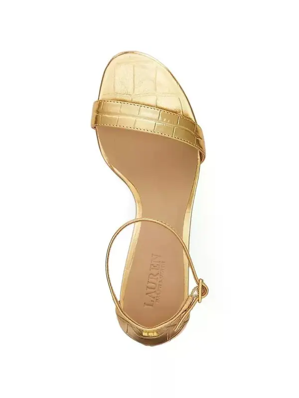 Ralph Lauren Allie Embossed Sandals