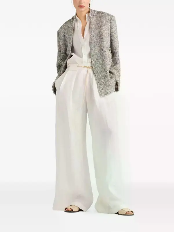 Momoni Aspen Palazzo Trousers - White