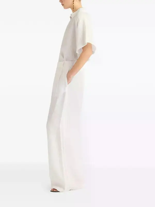 Momoni Aspen Palazzo Trousers - White