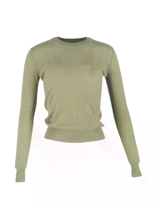 JOSEPH Crew-neck Wool Sweater - Green