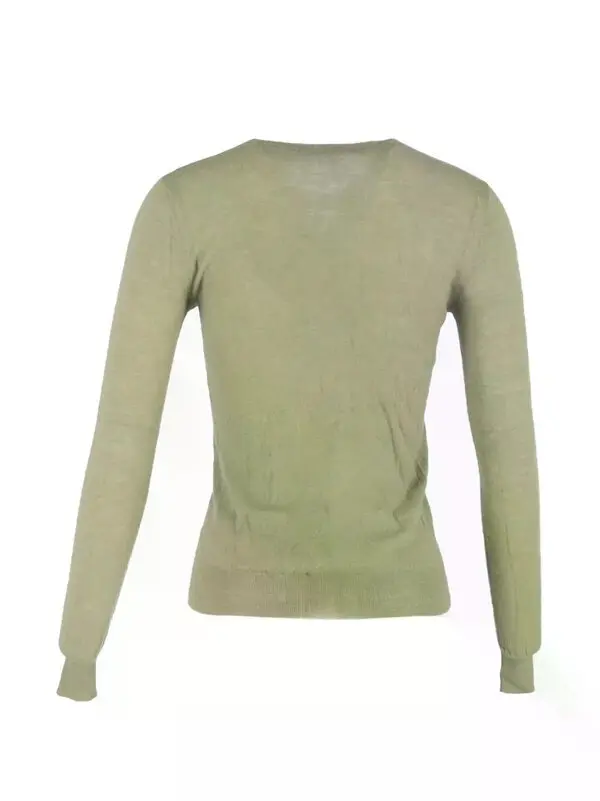 JOSEPH Crew-neck Wool Sweater - Green