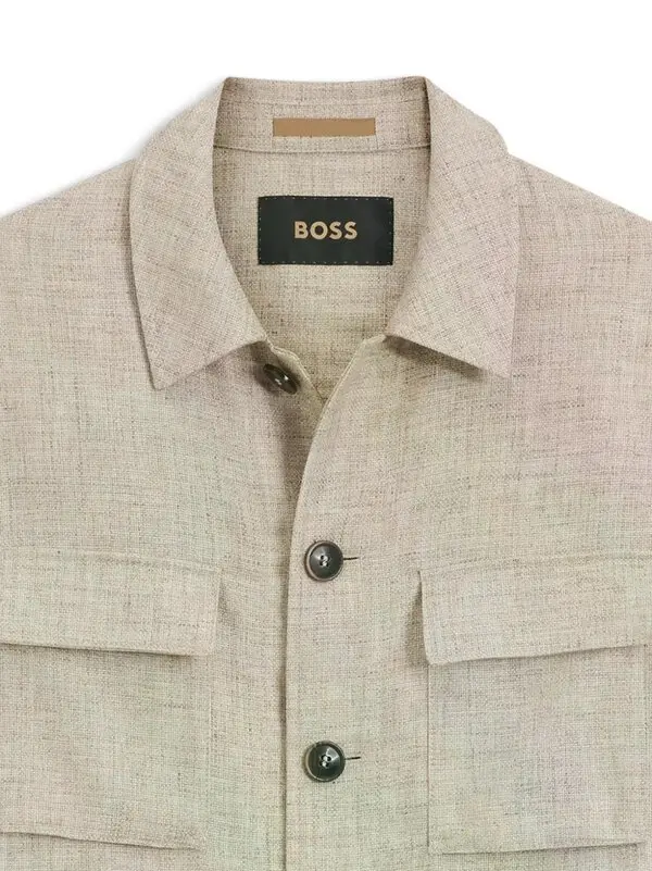 BOSS Flap-pocket Jacket - Neutrals