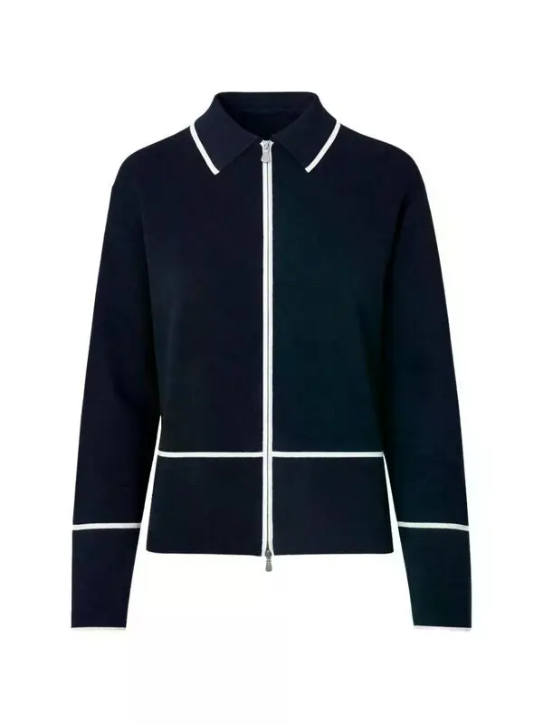 GRAN SASSO Piped Zip Jacket
