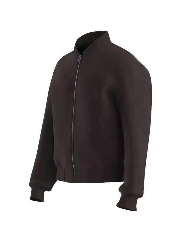 BOSS Goat-skin Zip Jacket - Brown