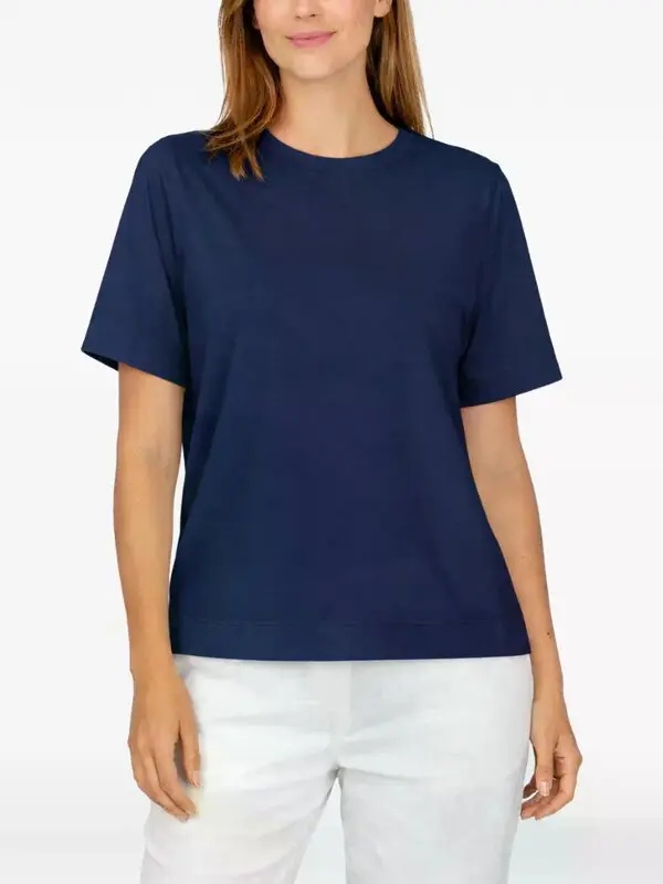 GRAN SASSO Crew-neck Short-sleeve T-shirt - Blue
