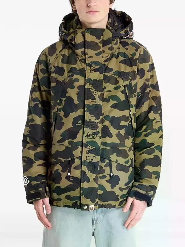 A BATHING APE 1st Camo Shark Jacket - Green