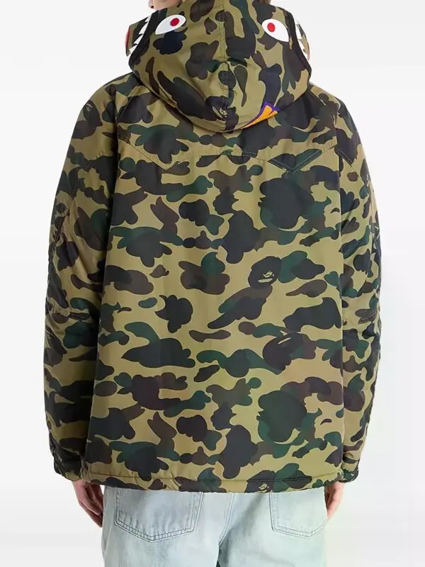 A BATHING APE 1st Camo Shark Jacket - Green