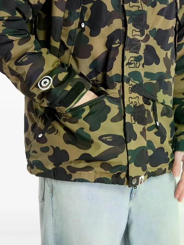 A BATHING APE 1st Camo Shark Jacket - Green