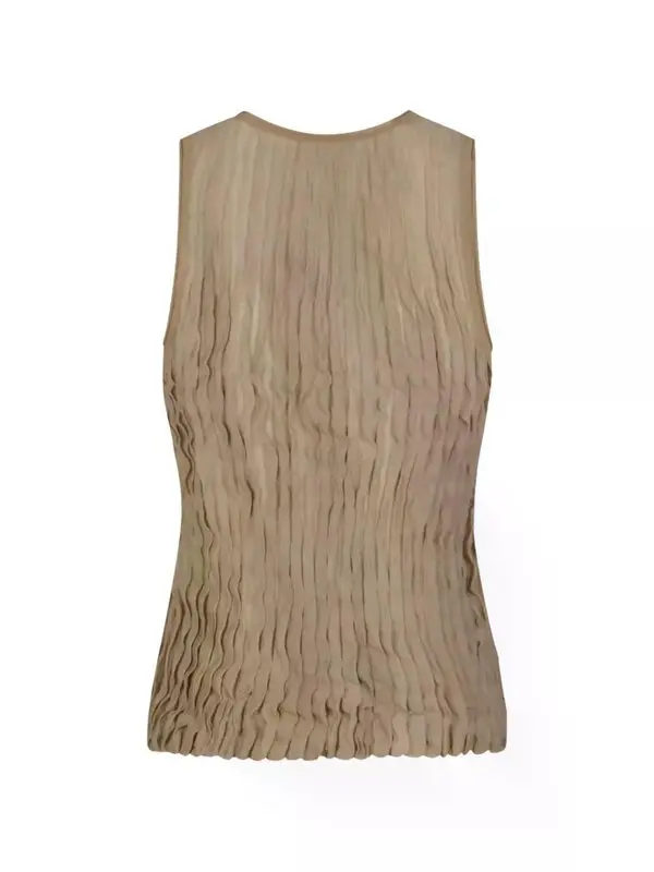 Giorgio Armani Pleated Lurex Top