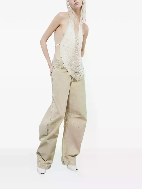 Patrizia Pepe Canvas Cargo Jeans