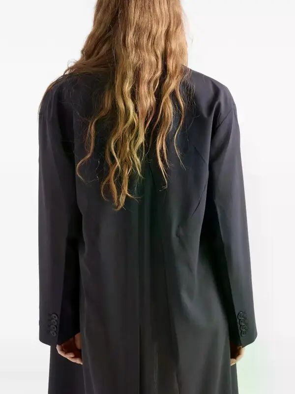 Prada Single-breasted Light Wool Coat