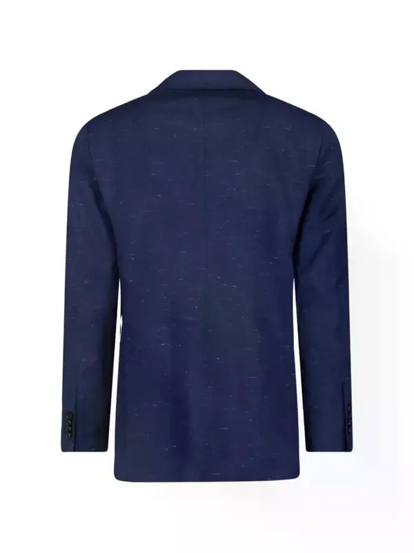 Caruso Double-breasted Blazer - Blue