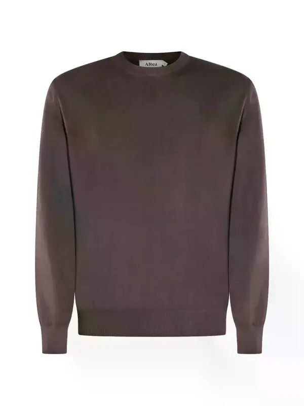 Altea Crew-neck Ribbed Sweater - Brown