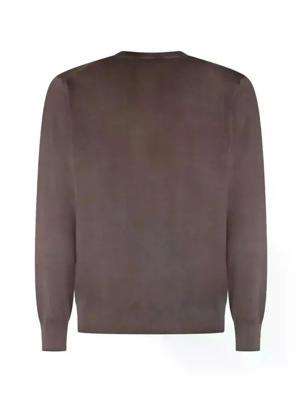 Altea Crew-neck Ribbed Sweater - Brown