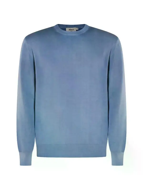 Altea Ribbed Crewneck Sweater - Blue