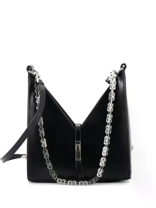 Givenchy Cut Out Leather Mini Crossbody Bag - Black