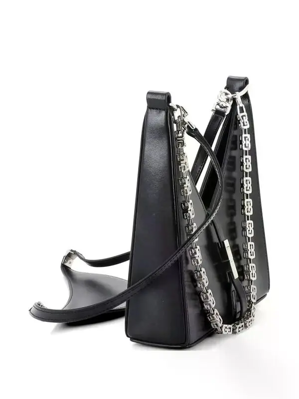 Givenchy Cut Out Leather Mini Crossbody Bag - Black