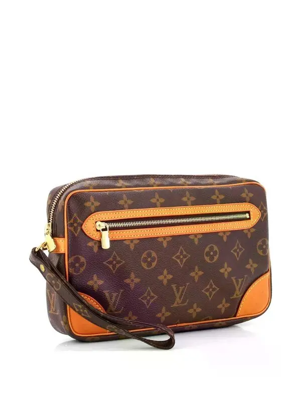 LOUIS VUITTON Marly Dragonne Monogram Canvas Gm Clutch