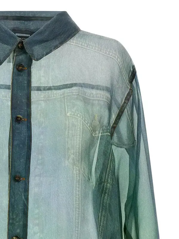 HAIKURE Maya Silk Shirt - Blue