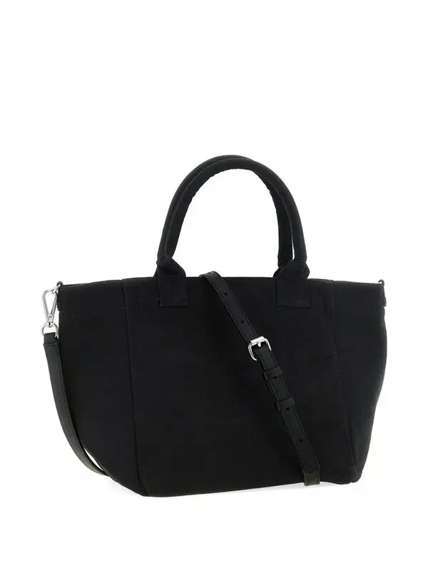 GANNI Small Logo-print Tote - Black