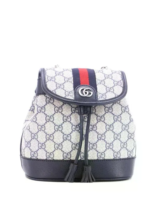 Gucci Ophidia Flap Gg Coated Canvas Mini Backpack