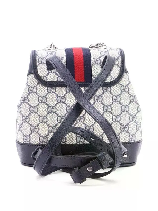 Gucci Ophidia Flap Gg Coated Canvas Mini Backpack