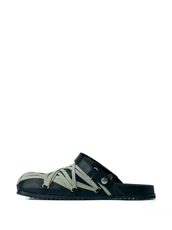 Rick Owens Cross-strap Slippers
