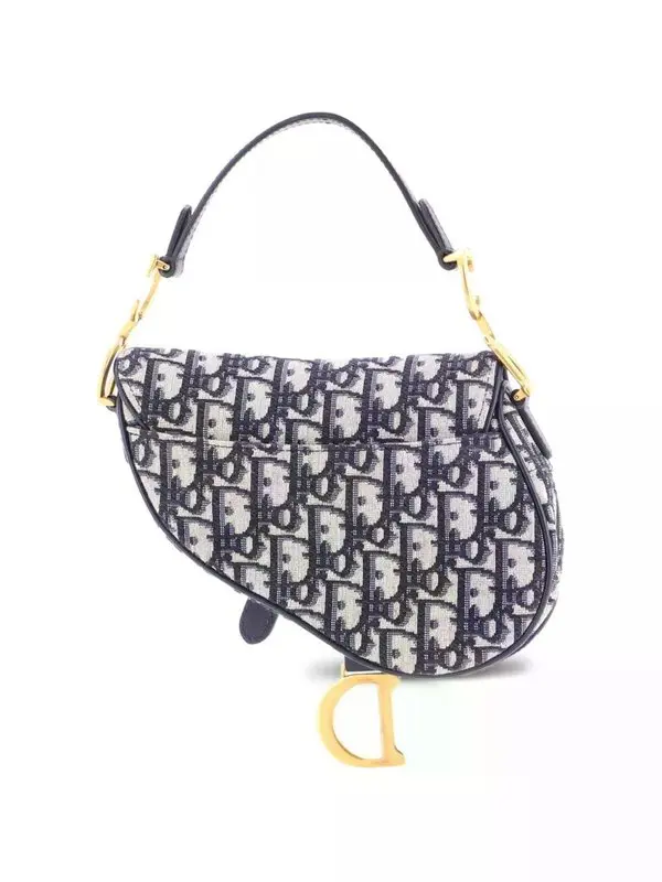 Dior Saddle Handbag Oblique Canvas Mini Shoulder Bag - Blue