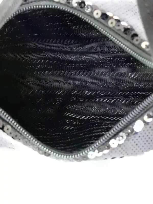 Prada Re-edition 2000 Sequins Mini Hobo Bag