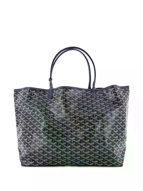 Goyard Saint Louis Coated Canvas Gm Tote Bag - Blue