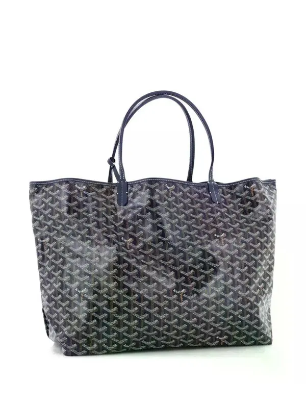 Goyard Saint Louis Coated Canvas Gm Tote Bag - Blue