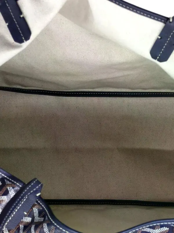 Goyard Saint Louis Coated Canvas Gm Tote Bag - Blue