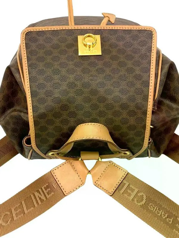 Celine 2014 Macadam Coated Canvas Backpack
