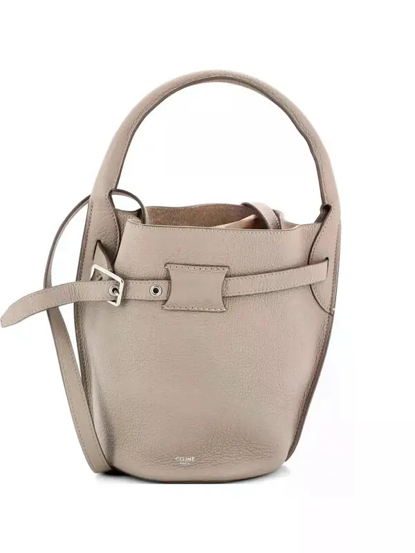 Celine Leather Nano Bucket Bag - Neutrals