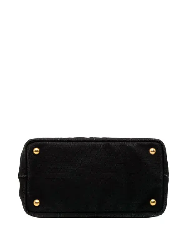 Prada Small Canapa Logo Satchel 2013-2025 - Black