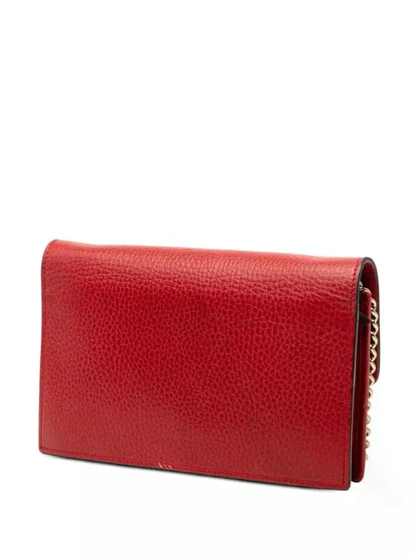 Gucci Leather Interlocking G Wallet On Chain