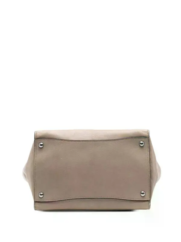 Prada Glace Calf Twin Pocket Satchel - Brown