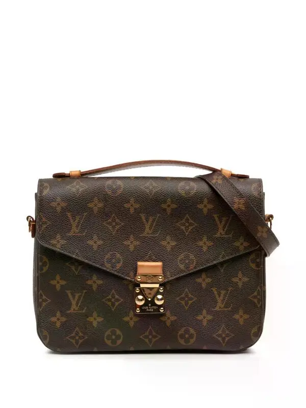 LOUIS VUITTON 2016 Pochette Metis Satchel Monogram - Brown