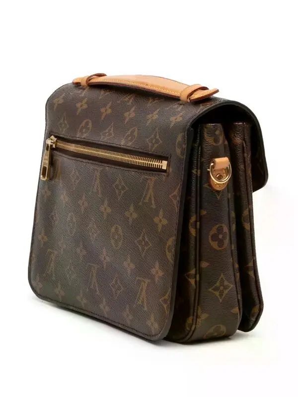 LOUIS VUITTON 2016 Pochette Metis Satchel Monogram - Brown