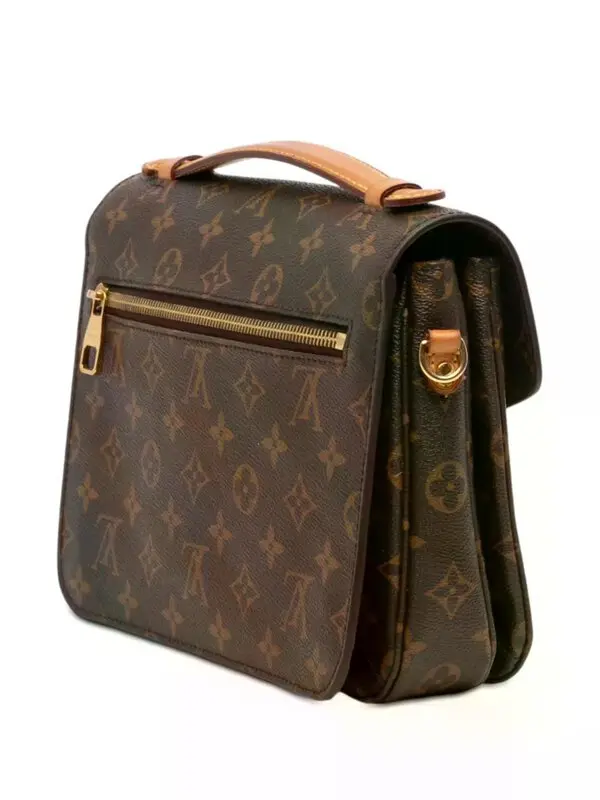 LOUIS VUITTON 2018 Monogram Pochette Metis Satchel - Brown