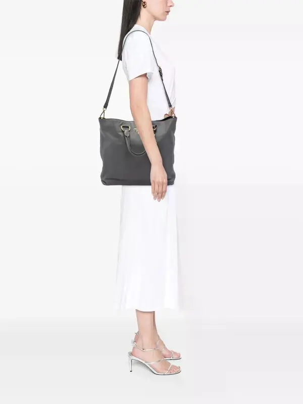 Prada Soft Calf Open Convertible Tote Satchel