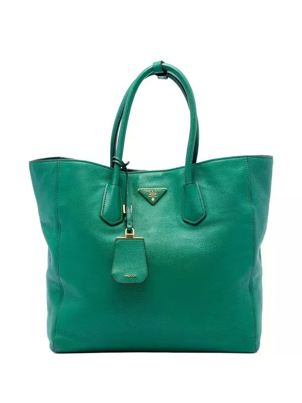 Prada Vitello Daino Open Convertible Tote Satchel