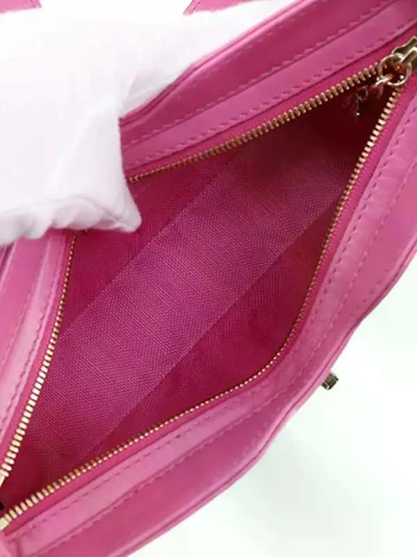 Gucci Mini Gg Canvas Moon Side Shoulder Bag - Pink