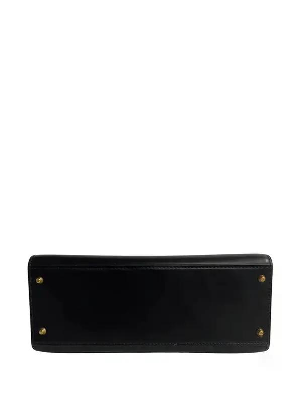 Celine 20th Century Leather Satchel - Blue