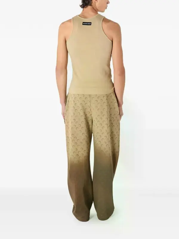 MARINE SERRE Logo Ribbed Jersey Tank Top