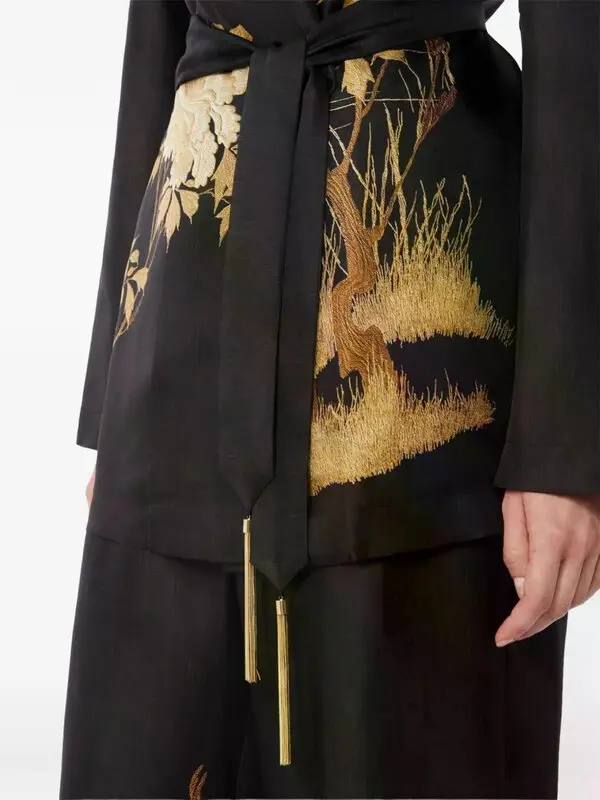 Max Mara Msetunica" Floral Print Belted Top