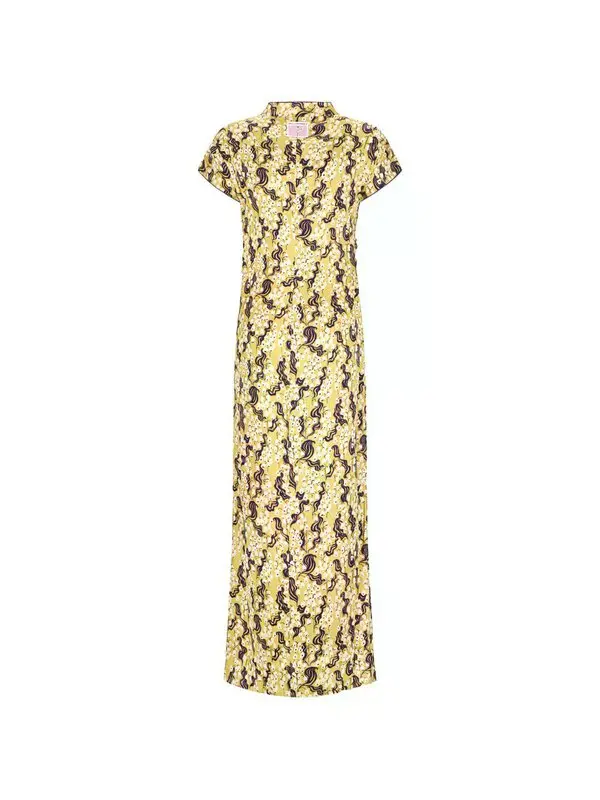 DES_PHEMMES Floral-print Midi Dress