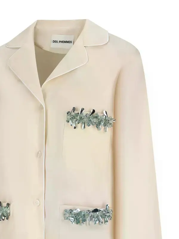DES_PHEMMES Sequin-embellished Shirt