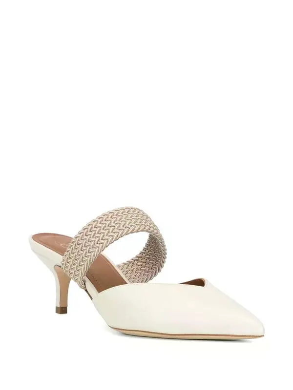 MALONE SOULIERS Maisie Woven-strap Leather Mules