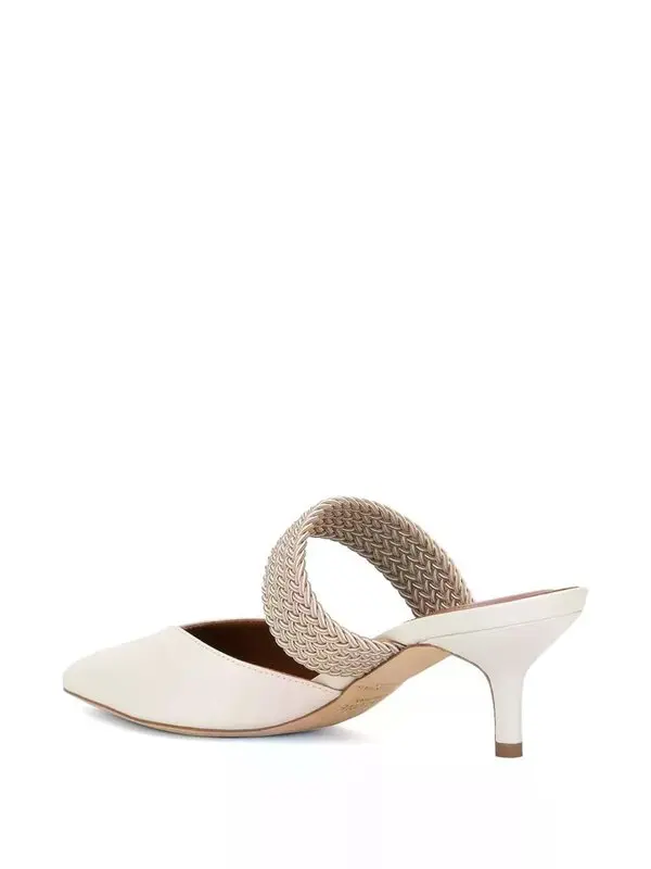 MALONE SOULIERS Maisie Woven-strap Leather Mules